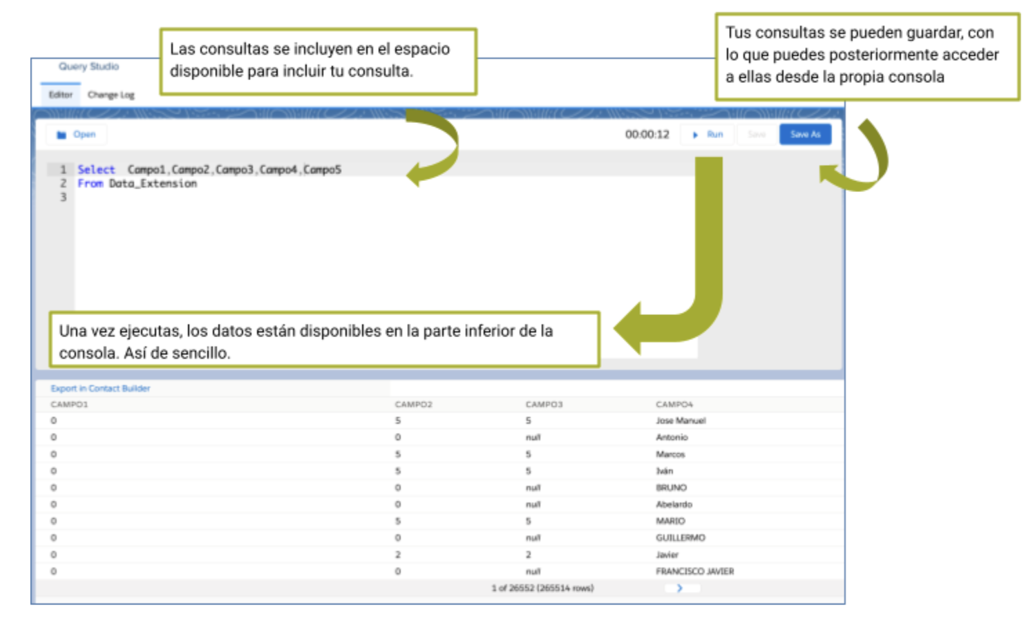 Query Studio de Salesforce Marketing Cloud | ShowerThinking